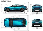 Známe úplně všechny rozměry nového Peugeotu 408. Včetně objemu dveřních ...